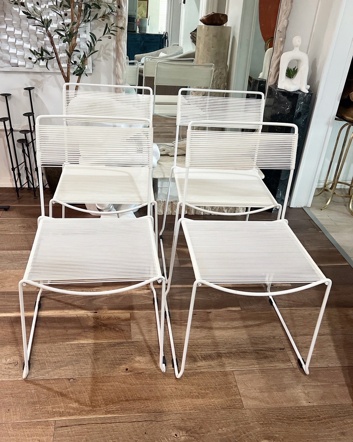 4 Italian Spaghetti Chairs FREE US SHIPPING Attributed to Giandomenico ...