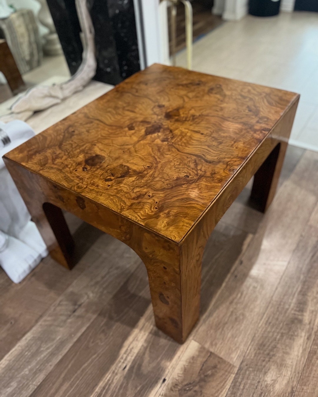 Vintage Mid Century Milo Style Burl Wood Cocktail Table FREE US ...