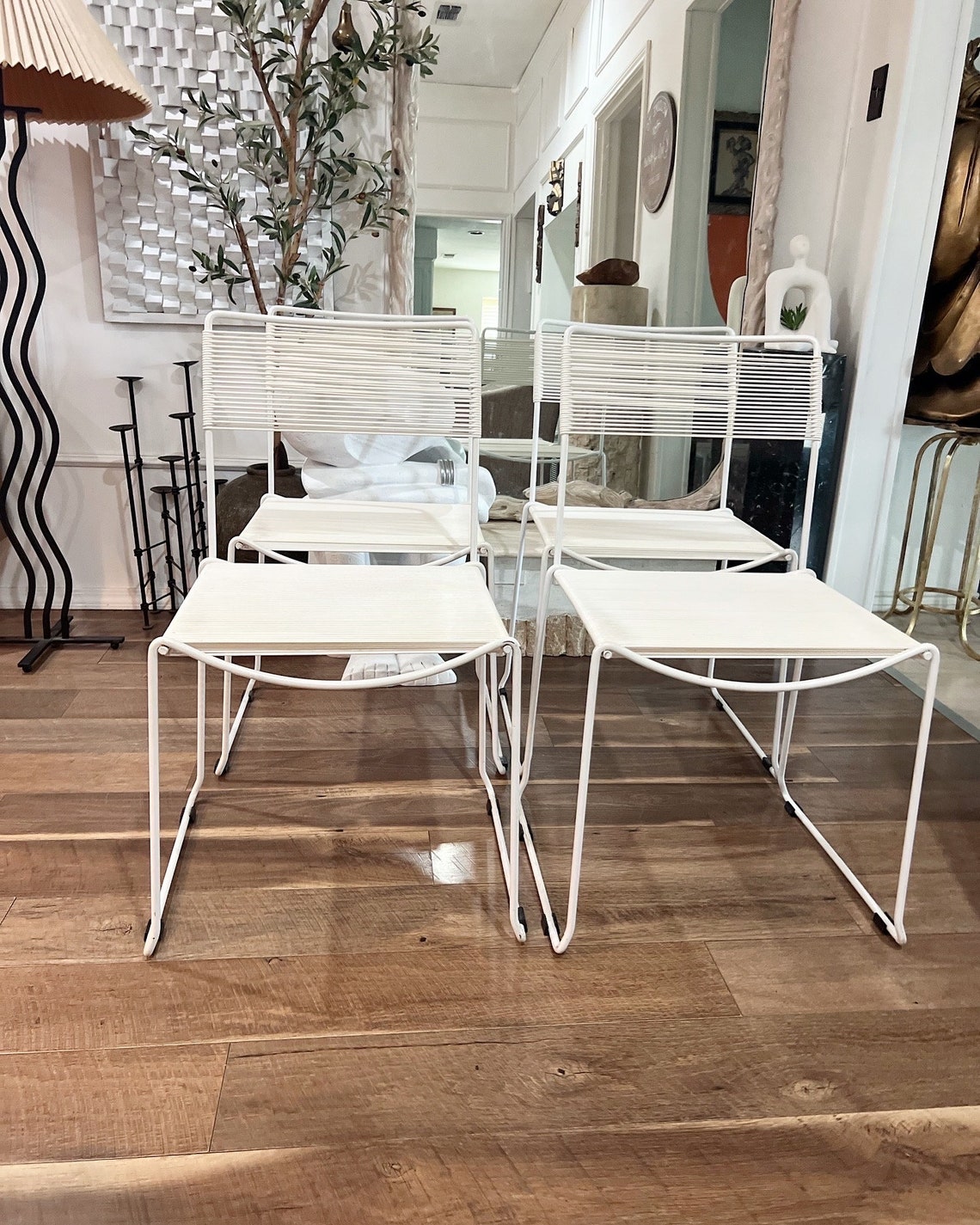 4 Italian Spaghetti Chairs FREE US SHIPPING Attributed to Giandomenico ...