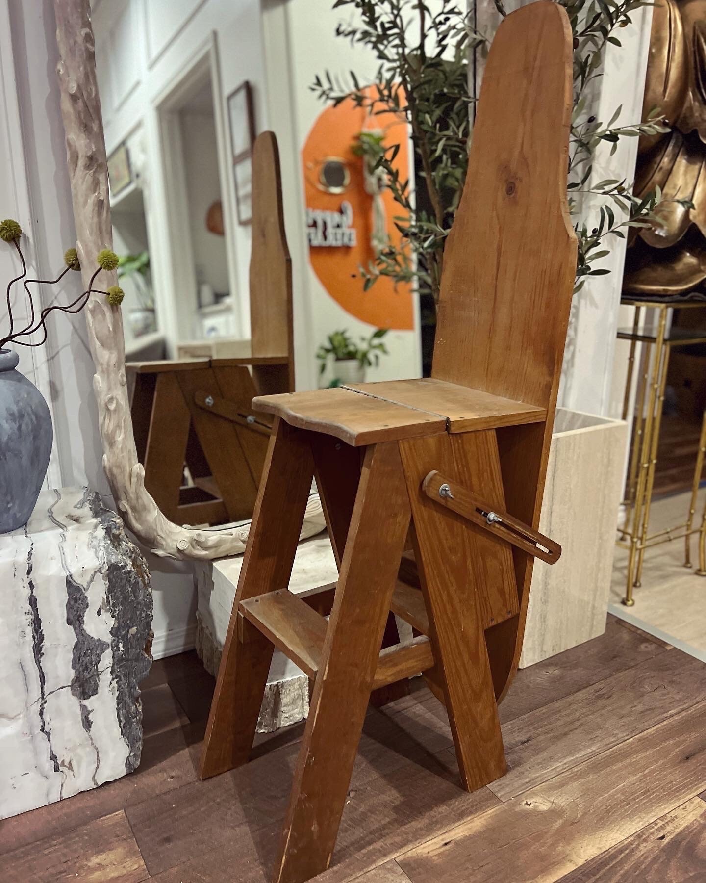Primitive Furniture Metamorphic Chair Ladder Iron Board Amish Chair ...