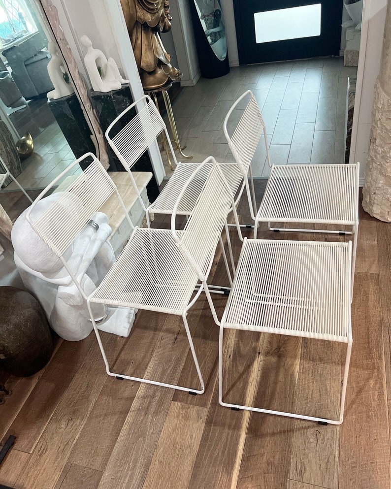 4 Italian Spaghetti Chairs FREE US SHIPPING Attributed to Giandomenico ...