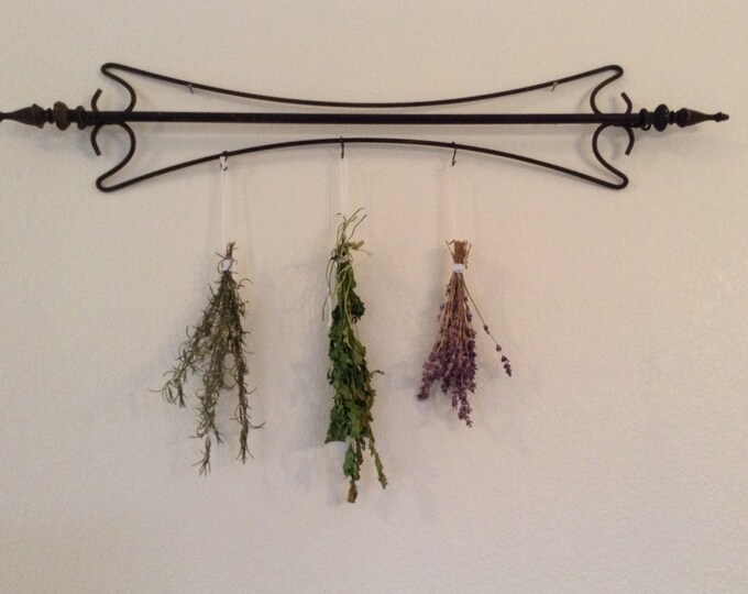 Vintage Wrought Iron Hanger, Dried Flower Hanger, Towel Hanger - Etsy