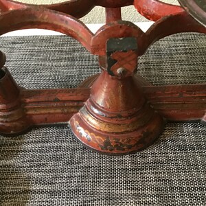 Antique Scale, Weight and Measure Balance Scale, Red Scale With Tray ...