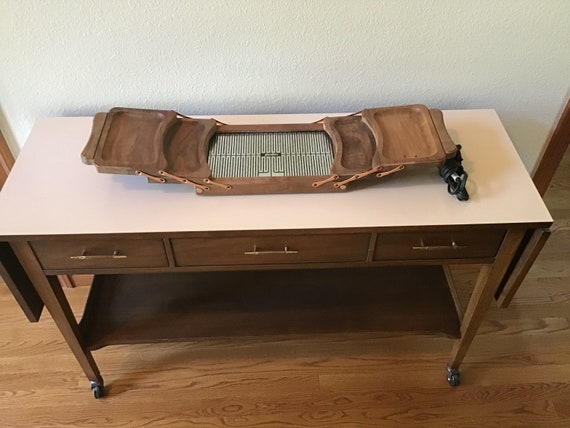 Vintage Mid Century Modern Jaxton Walnut Shelf Hot Plate - Etsy