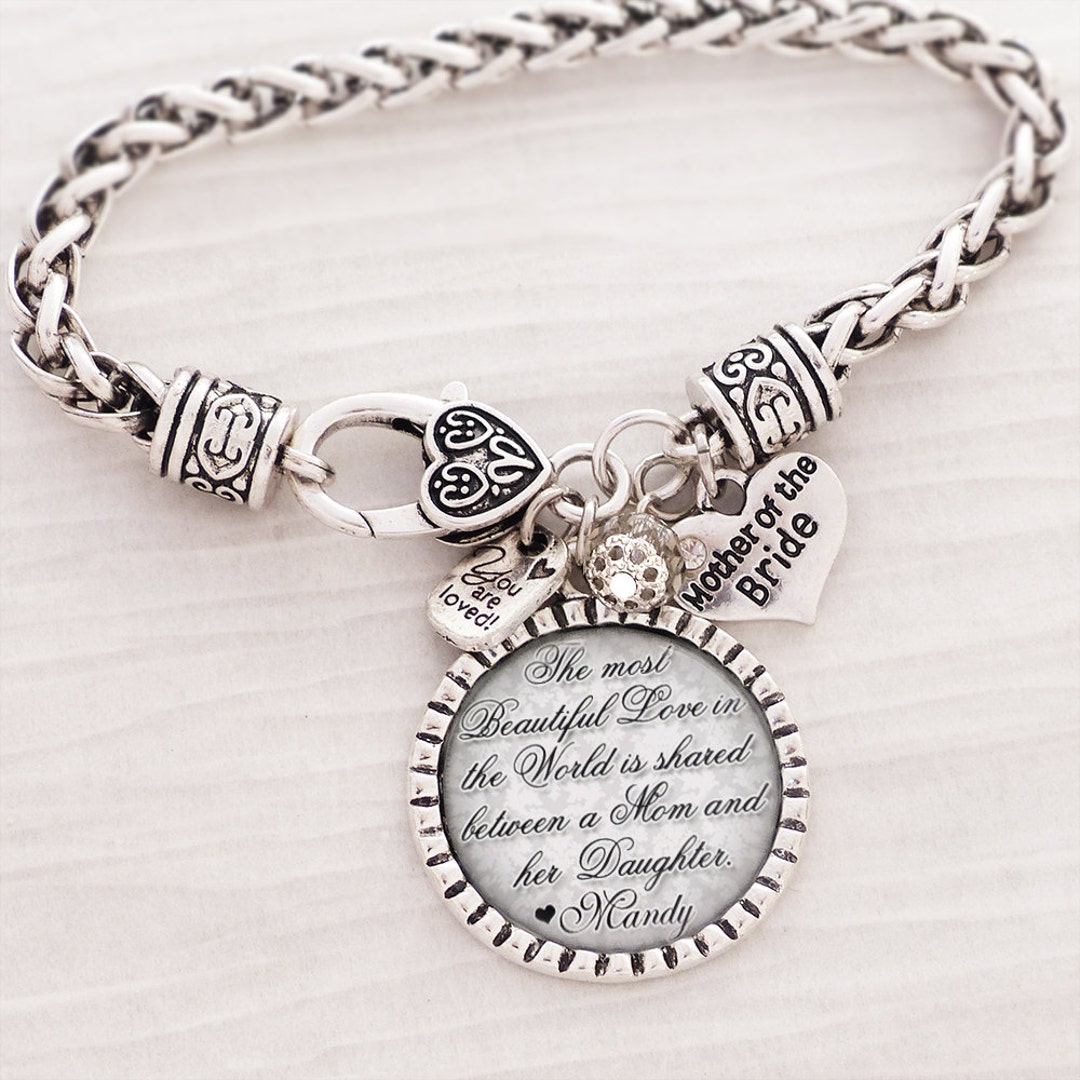 Mother of the Bride BRACELET- Gift From Bride Daughter-wedding Bracelet ...