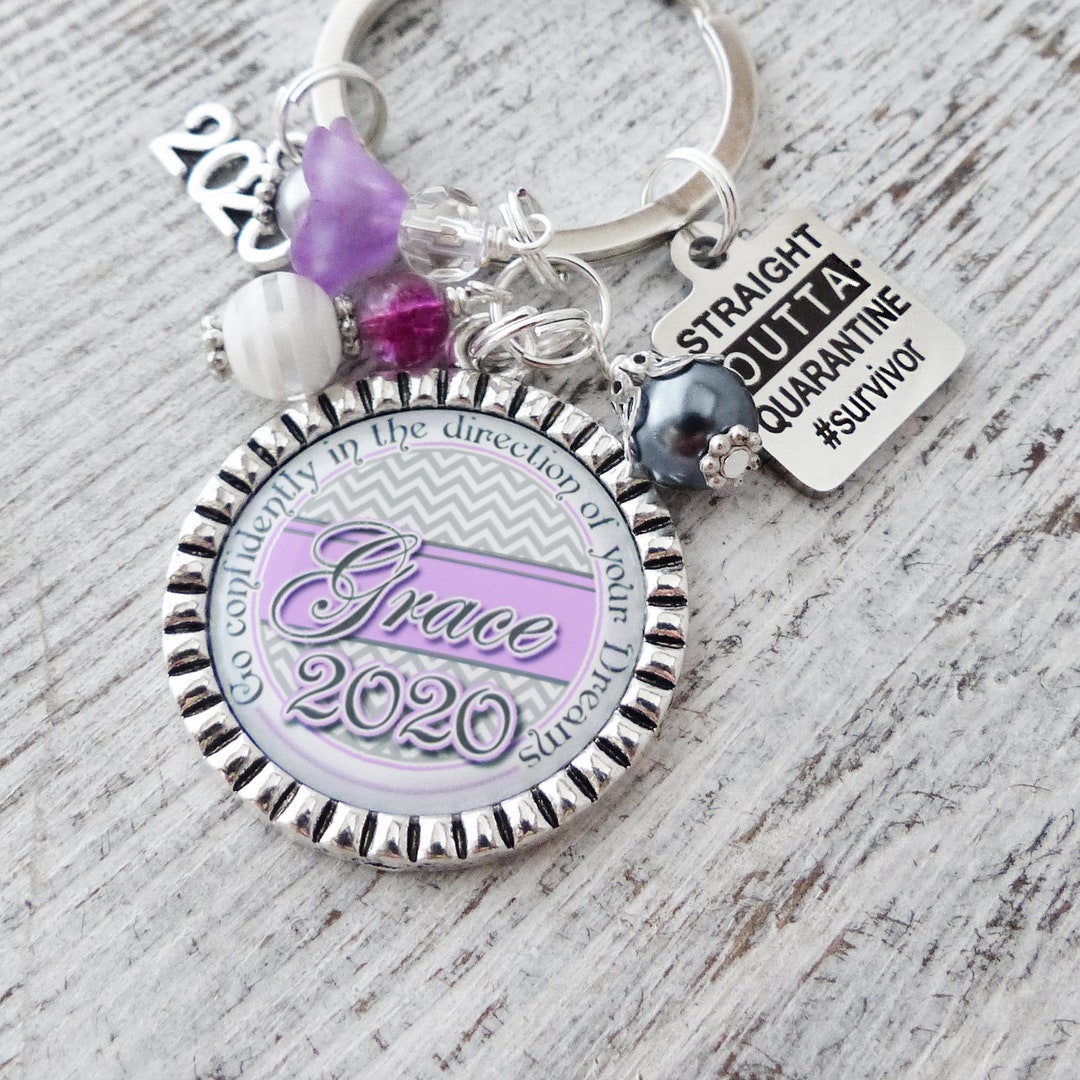 2022 Graduation Gifts for Her, Grad Keychain-straight Outta Quarantine ...