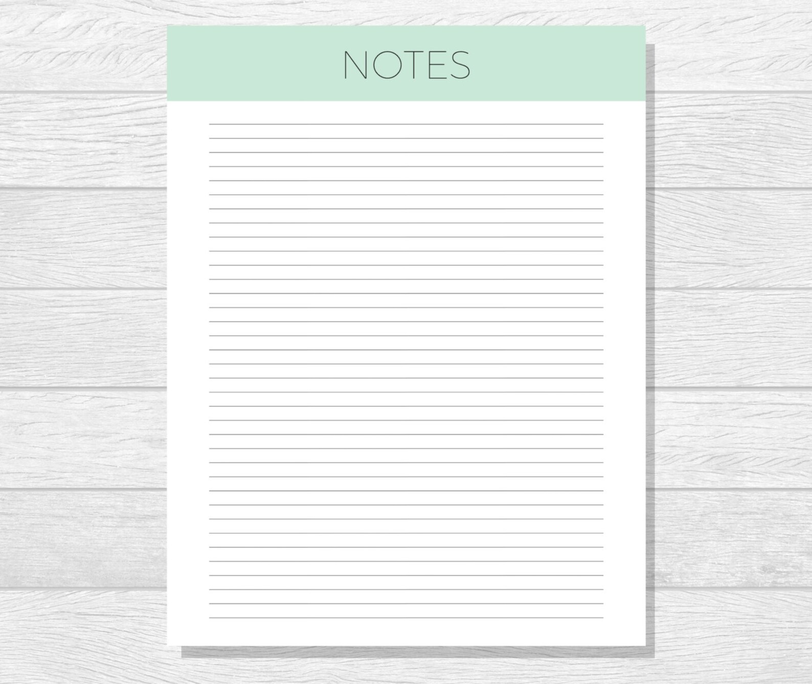 Notes Printable Notes Planner Notes Page Printable - Etsy