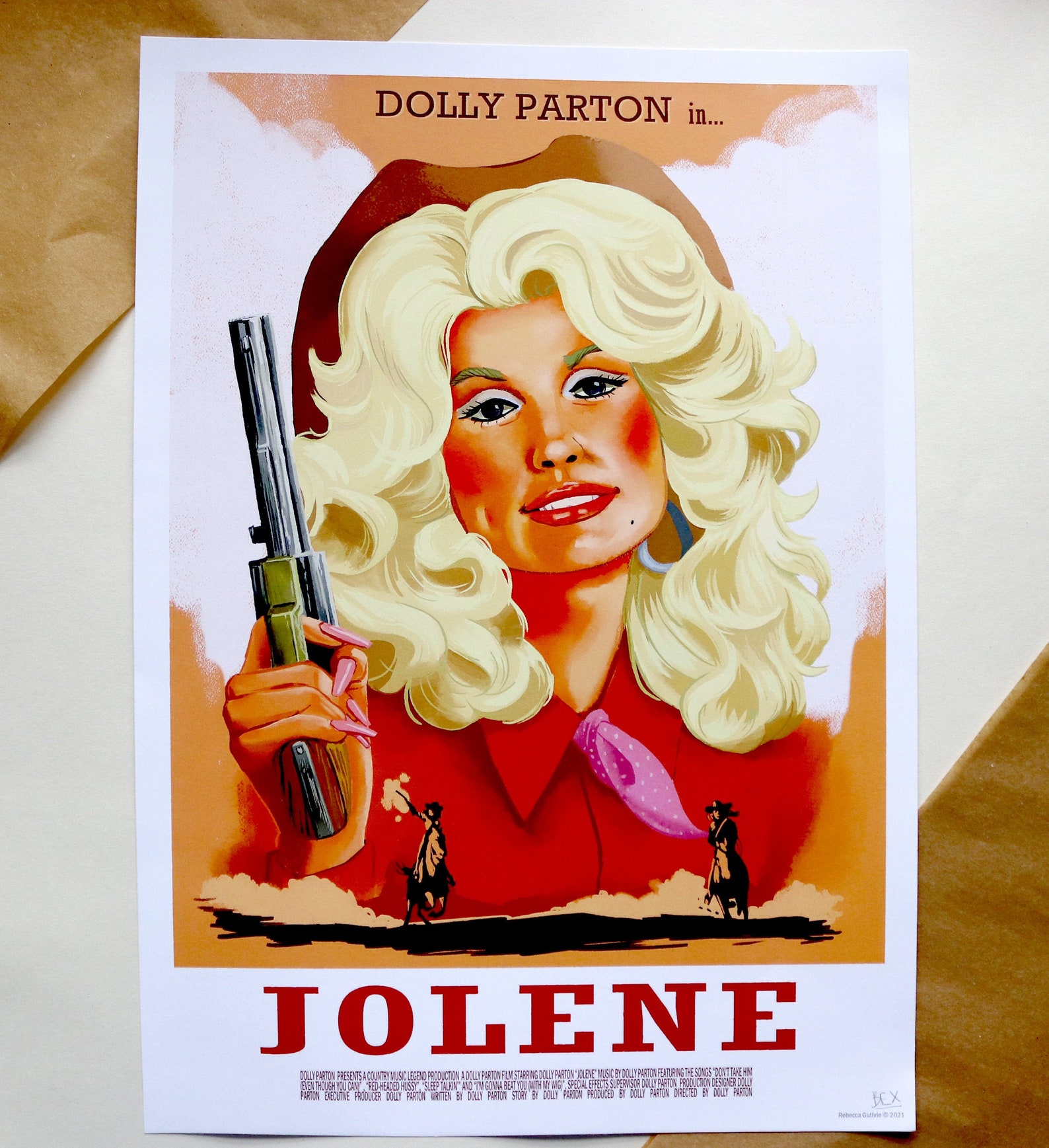 Dolly Parton Alternative Poster jolene A3 Vintage - Etsy