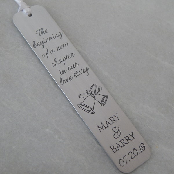 Wedding Bookmark - Etsy