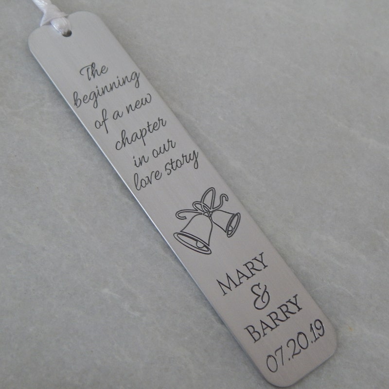 Wedding Bookmark - Etsy