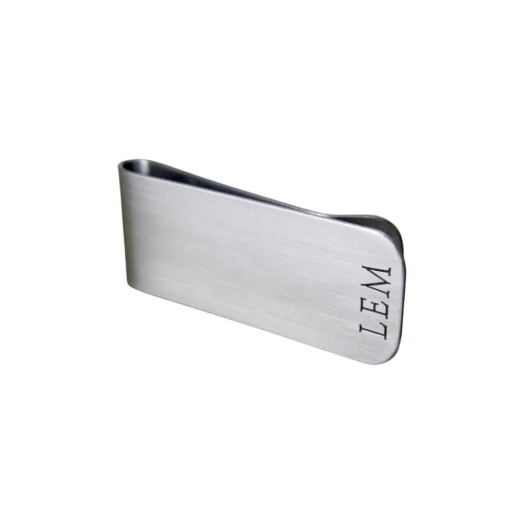 Engraved Aluminum Money Clip: Personalized Initial Gift - Etsy