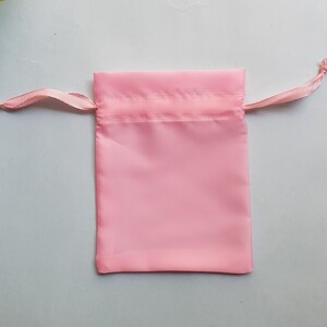 Set of 100 Drawstring Pink Satin Jewelry Pouch for Prefect Jewelry ...