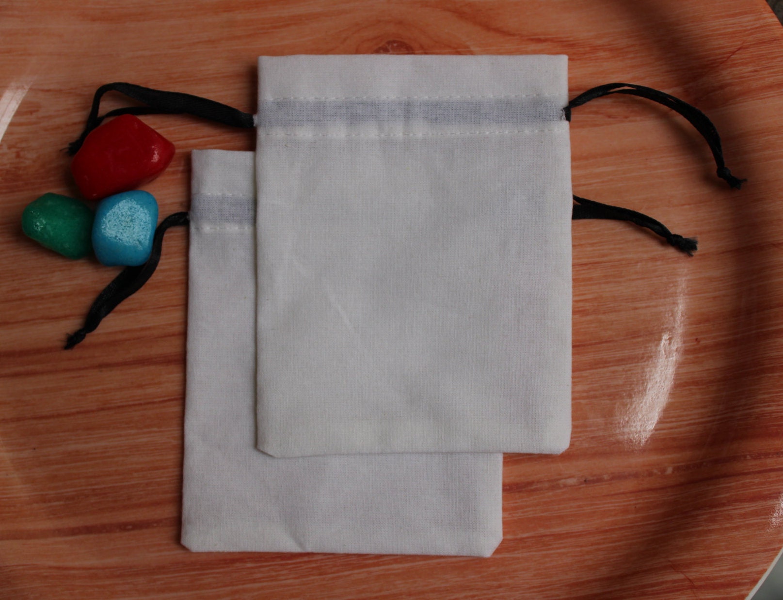 500 personalized drawstring logo pouch Cotton jewelry Pouches | Etsy