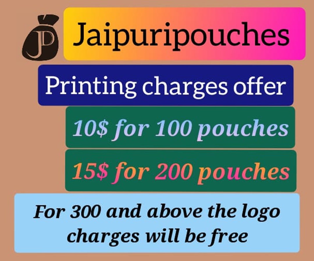 Logo Printing Charges Listing - Etsy