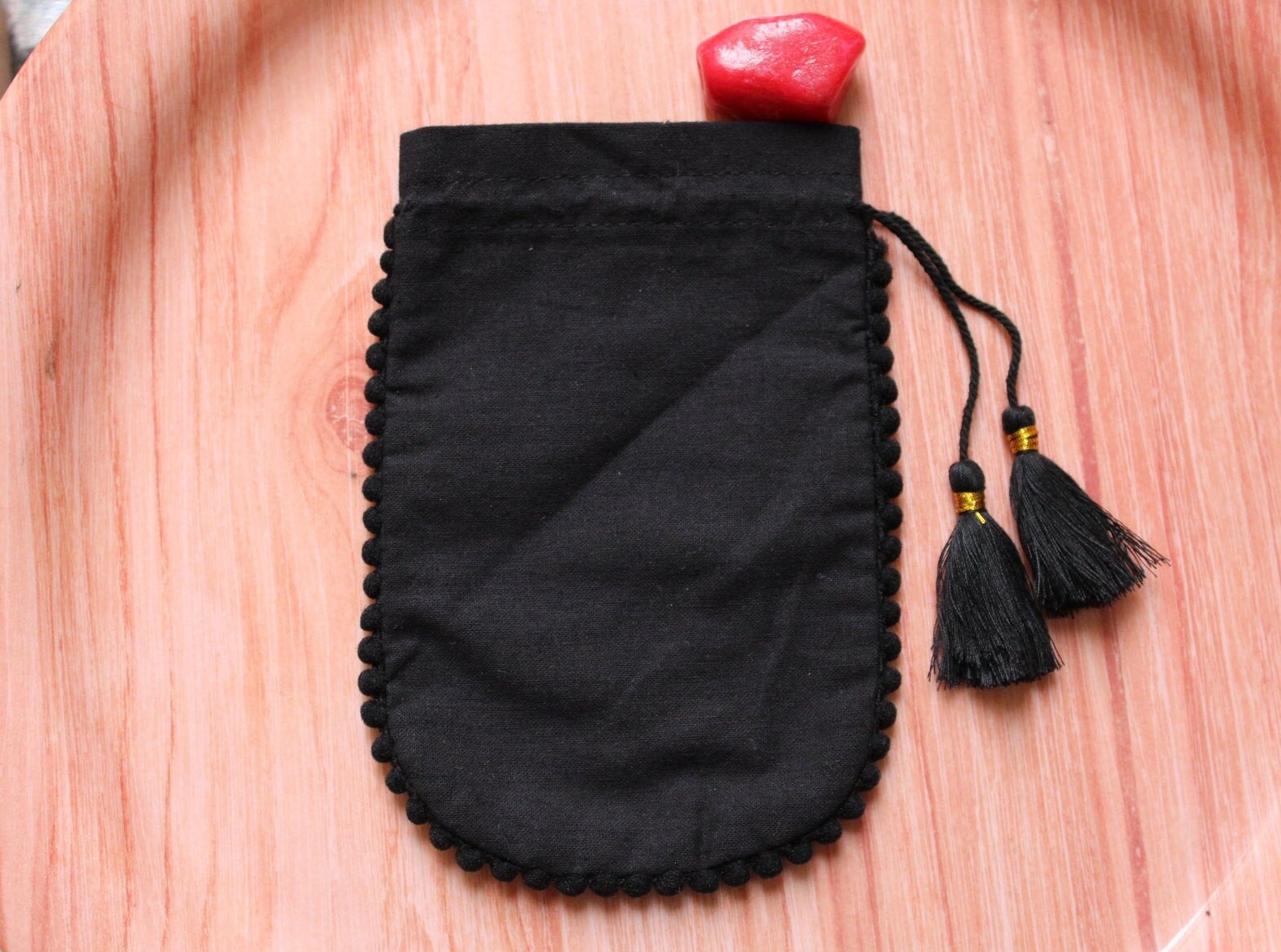 100 black Drawstring Cotton Pouch Jewelry pouches Coin | Etsy