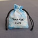 100 Blue Drawstring Pouch, Custom Bag, Personalized Jewelry Pouch ...