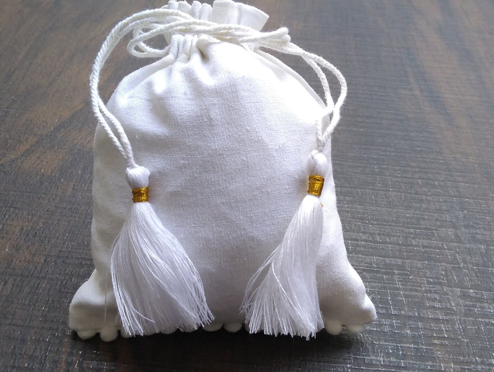 100 white drawstring Custom jewelry pouches Cotton jewelry | Etsy