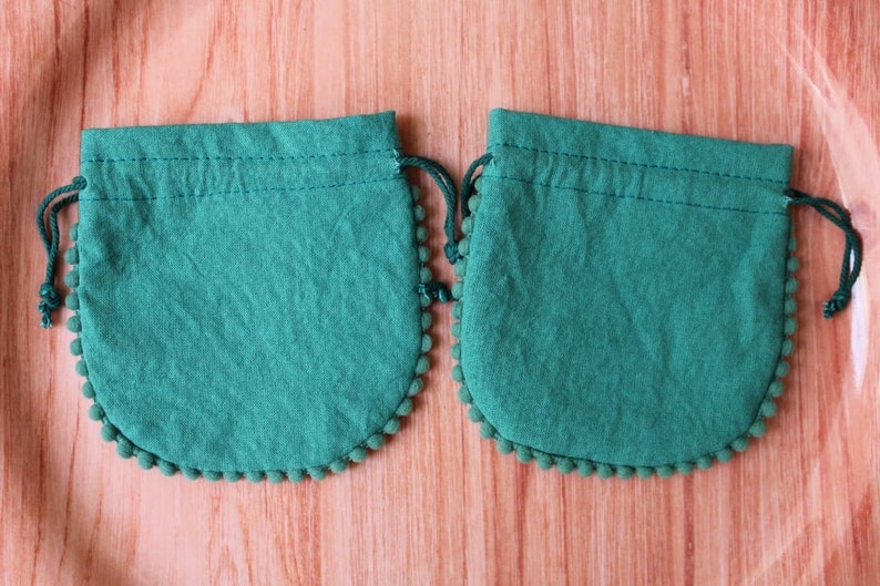 100 Custom Cotton Round Pouches Jewelry Gift Bags Custom | Etsy