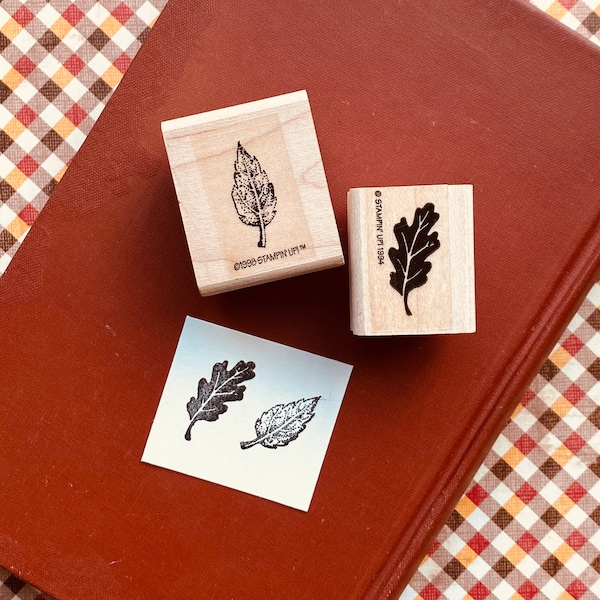 Leaf Rubber Stamp - Etsy
