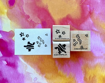 3 Line Rubber Stamp - Etsy