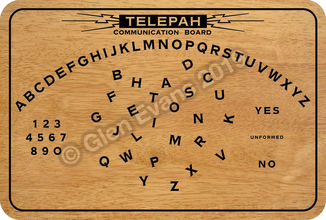Instant Download 1919 "telepah Communication Board" by Psychic Research ...