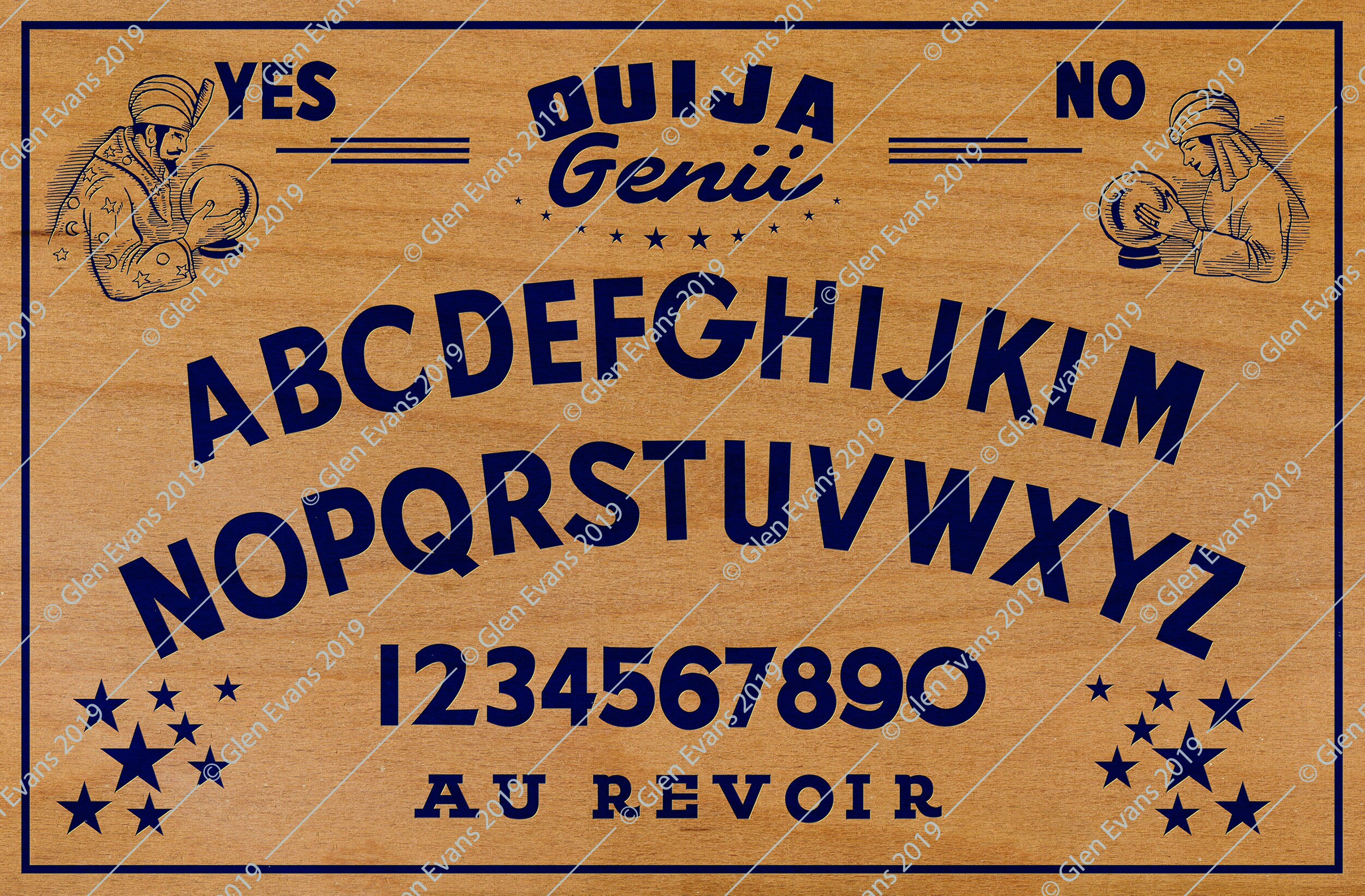 Instant Download High-res Ca. 1944 Boland Ouija Genii Wood Spirit Board ...