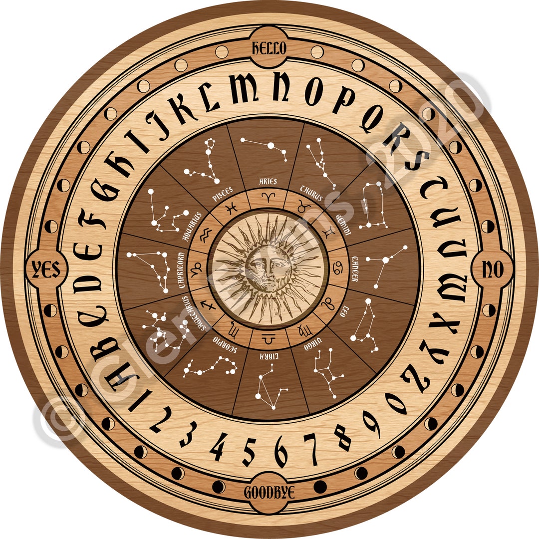 Instant Download Astrological Moon Phases Spirit Board (talking Board ...