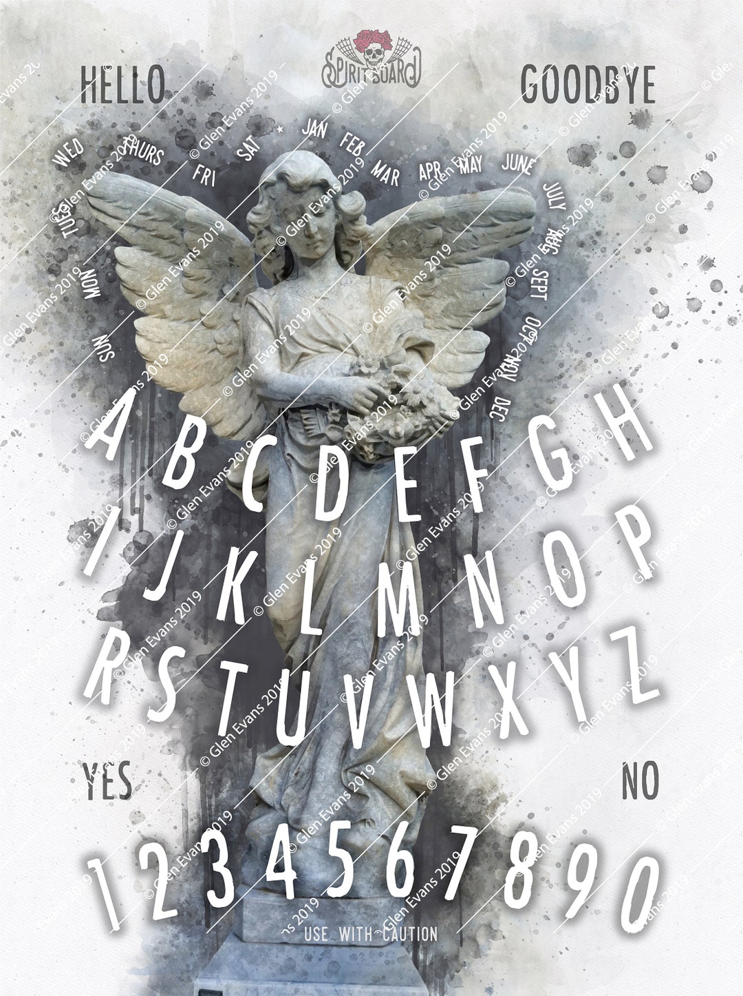 Instant Download High-res Cemetery Angel Statue Spirit Board (talking ...