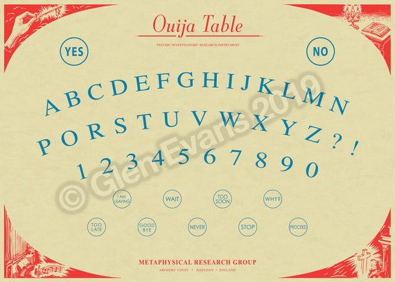 Instant Download Hi-res ouija Table by the | Etsy