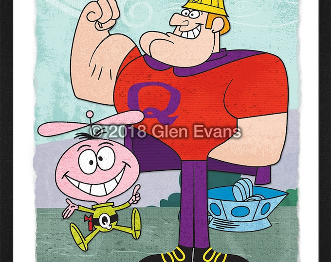 9x12 Quisp and Quake Retro Cereal Characters Limited Edition Giclée Art ...