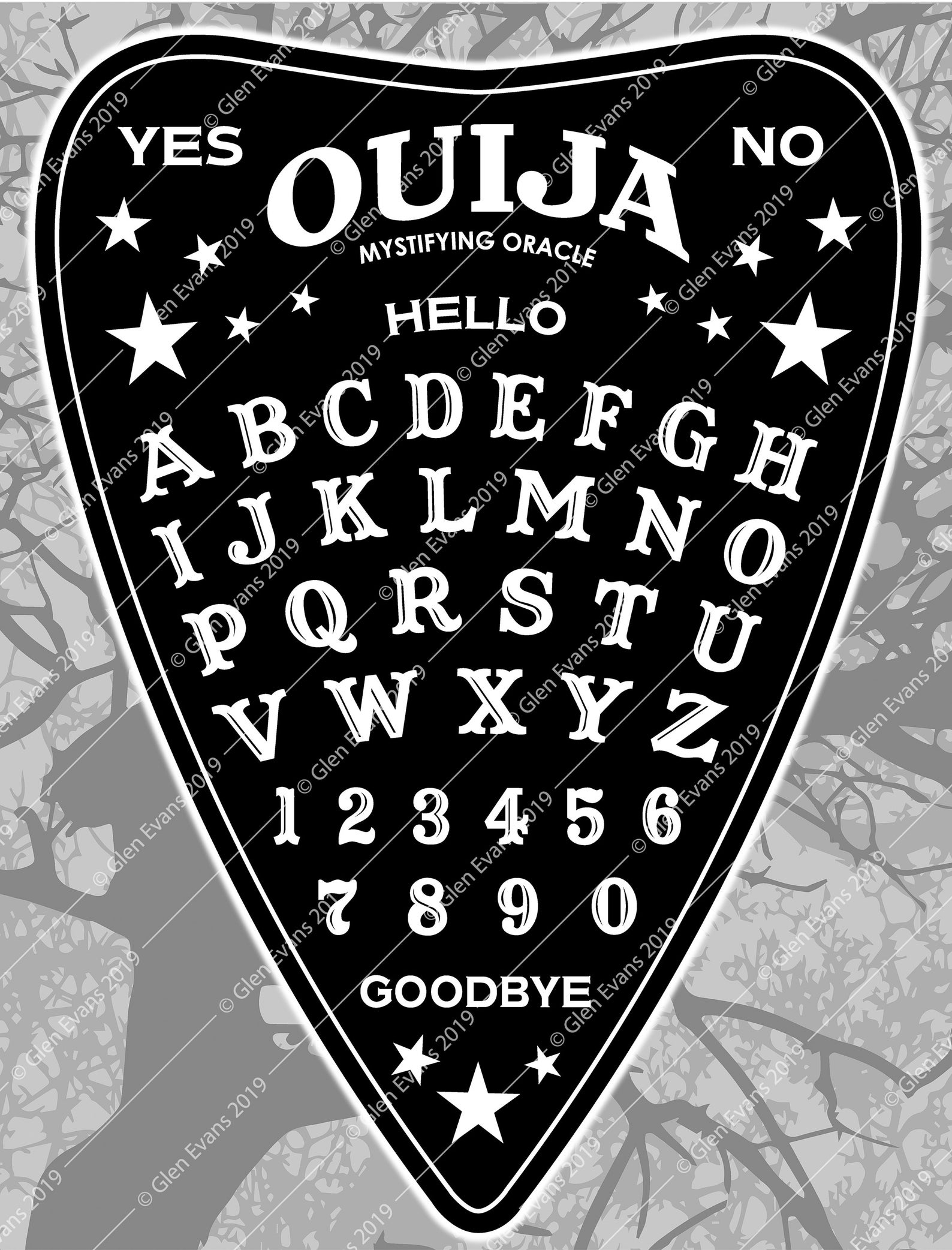 Instant Download Ouija Board Planchette-shaped Talking Board Image for ...