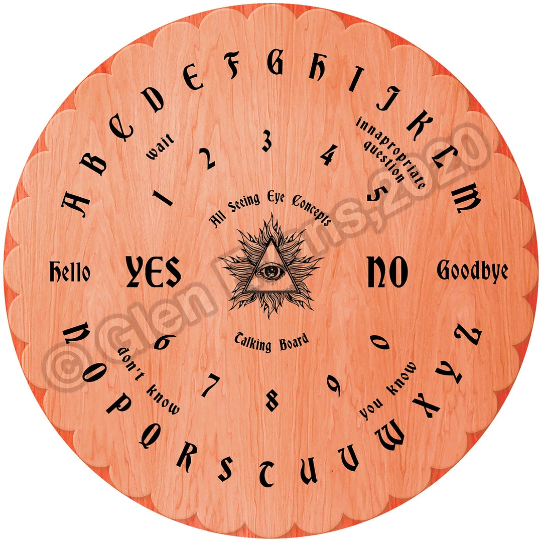 Instant Download "all-seeing Eye" Round Wood Talking Board Image for ...