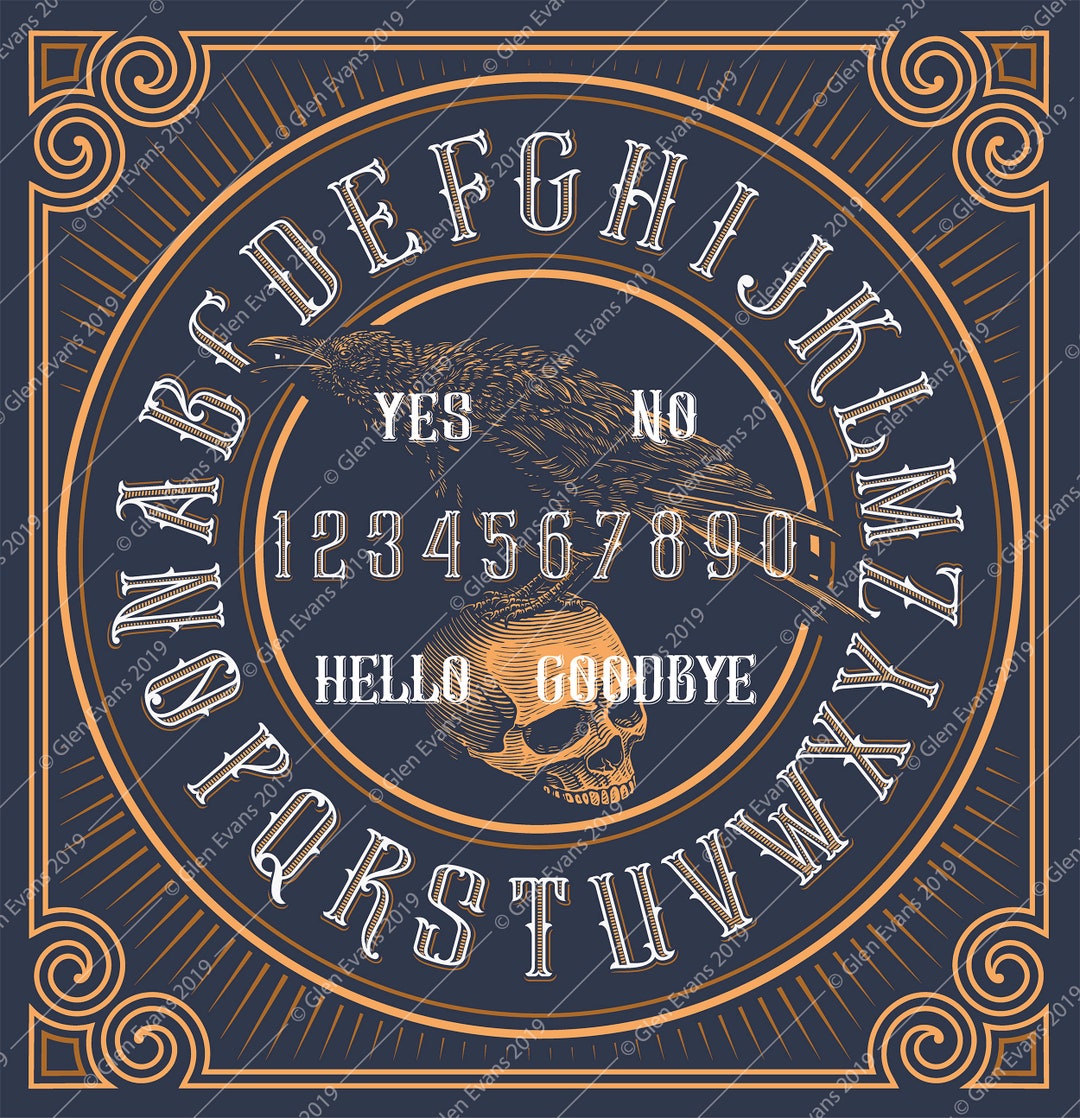 Colorful Instant Download Spirit Board With Fancy Lettering - Etsy