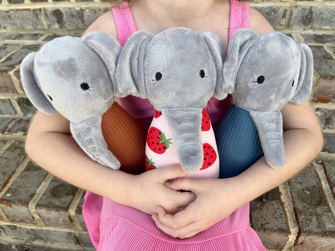 Custom Plush Elephant, Elephant Plushie, Custom Stuffie, Personalized ...