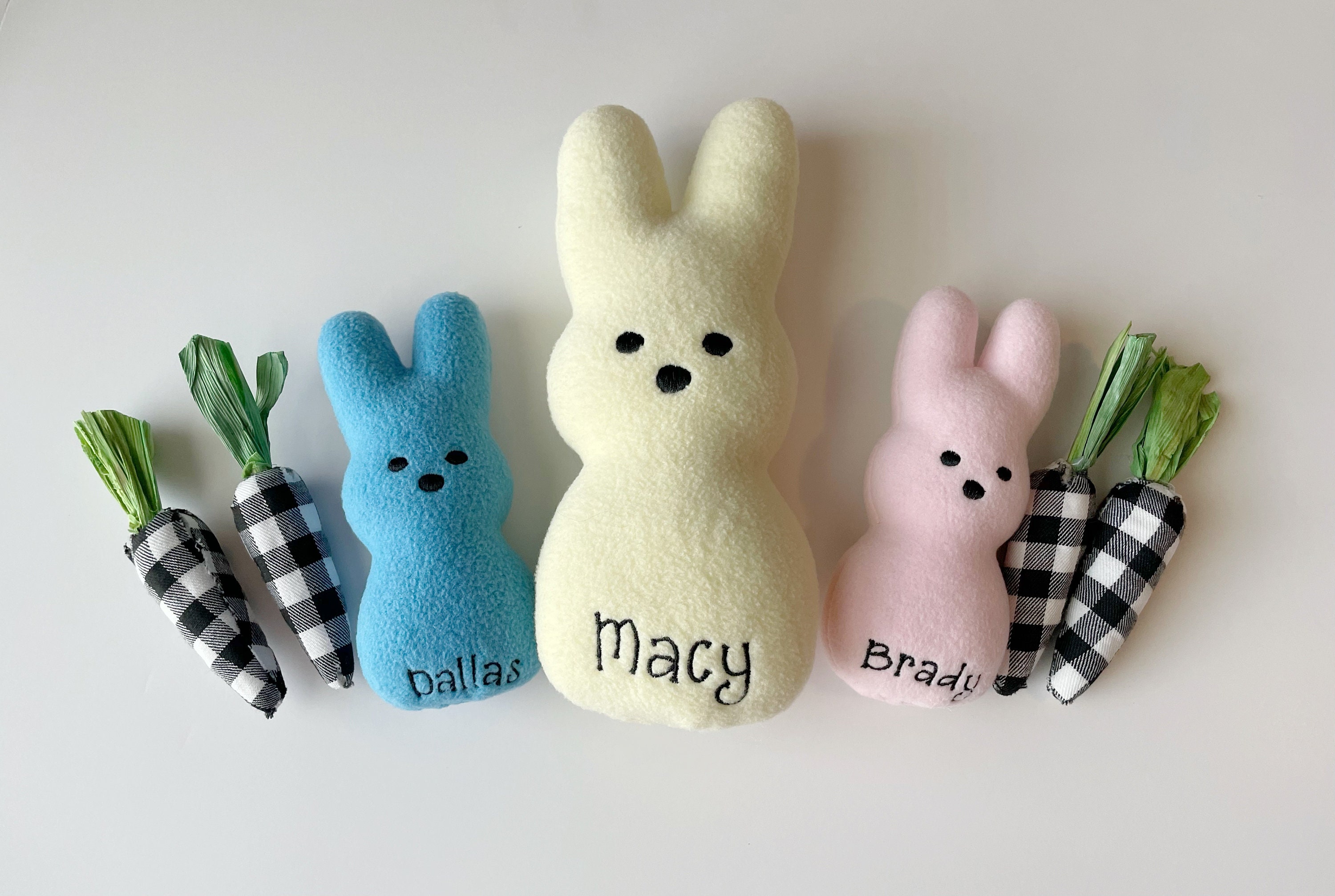 Custom Marshmallow Bunny Plush Toy - Etsy