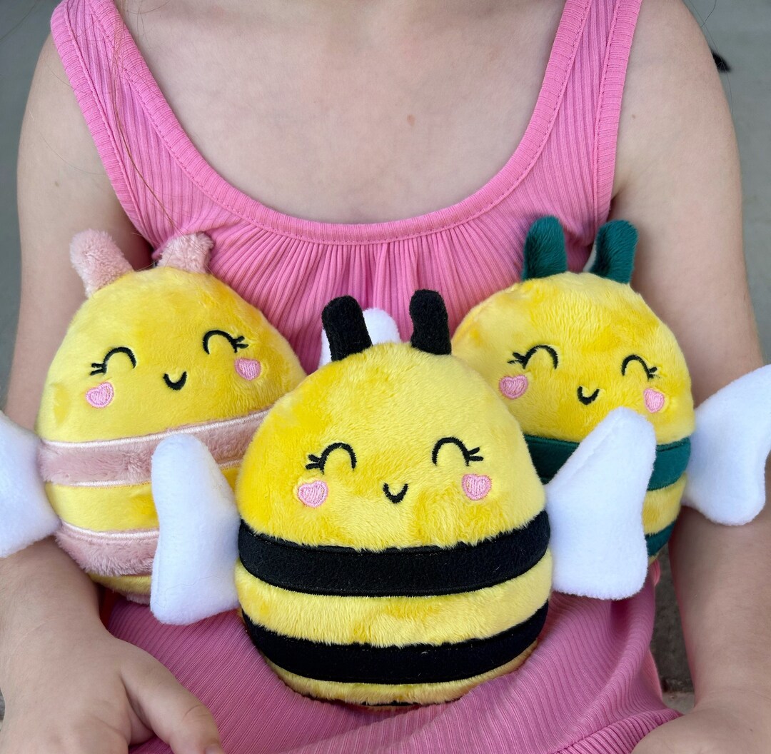 READY TO SHIP Honeybee Plush, Bee Plushie, Bee Stuffie, Baby Shower ...
