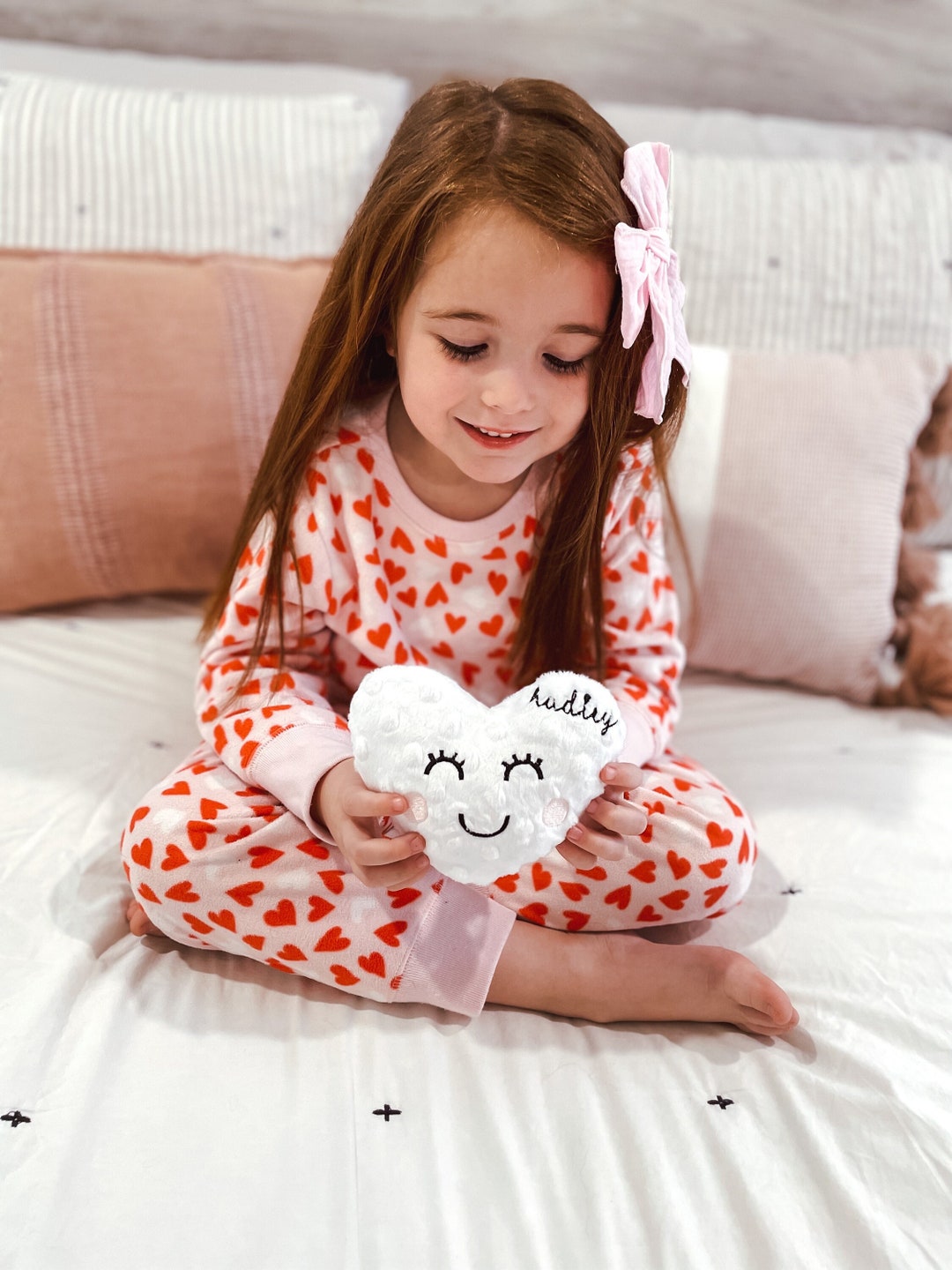 Custom Heart Plush Toy, Custom Valentines Gift, Kids Valentines ...