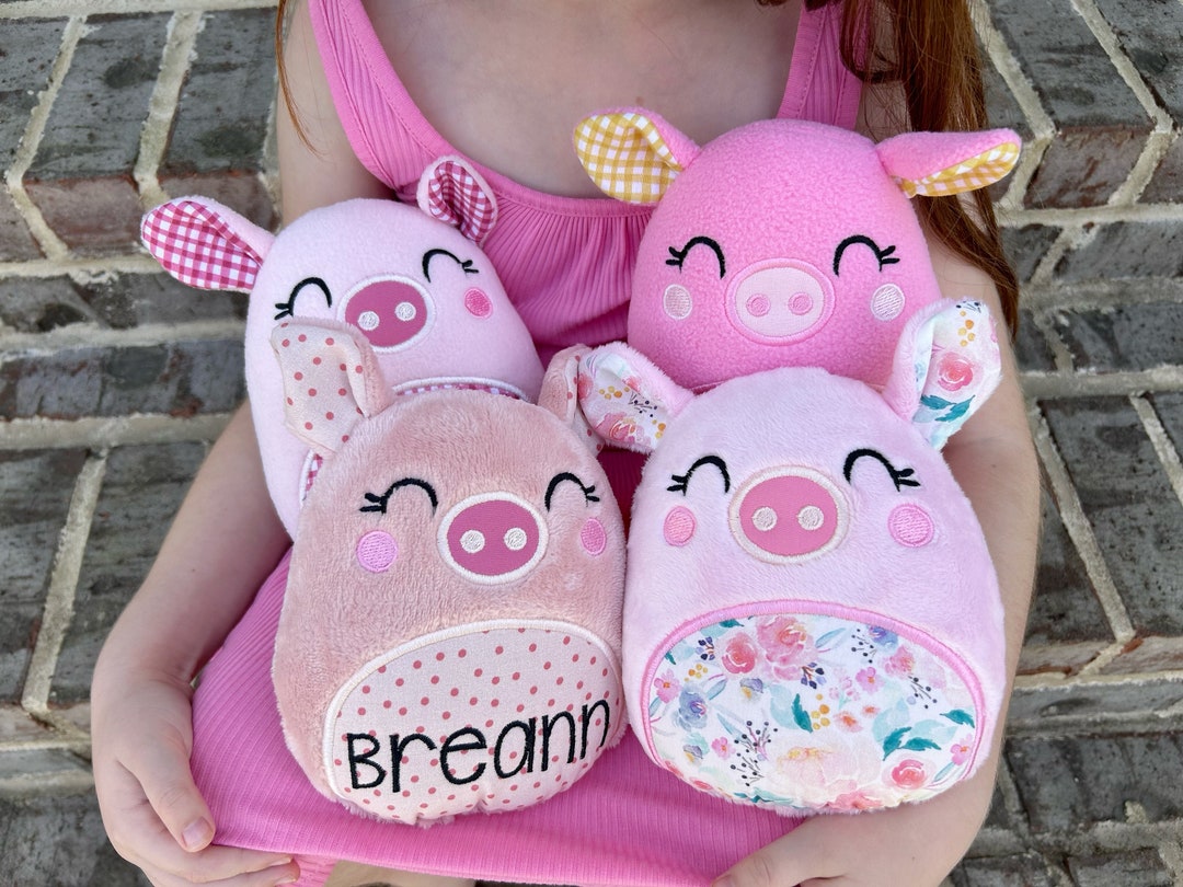 Custom Pig Stuffie, Piggy Plush, Personalized Plush, Farm Nursery, Farm ...