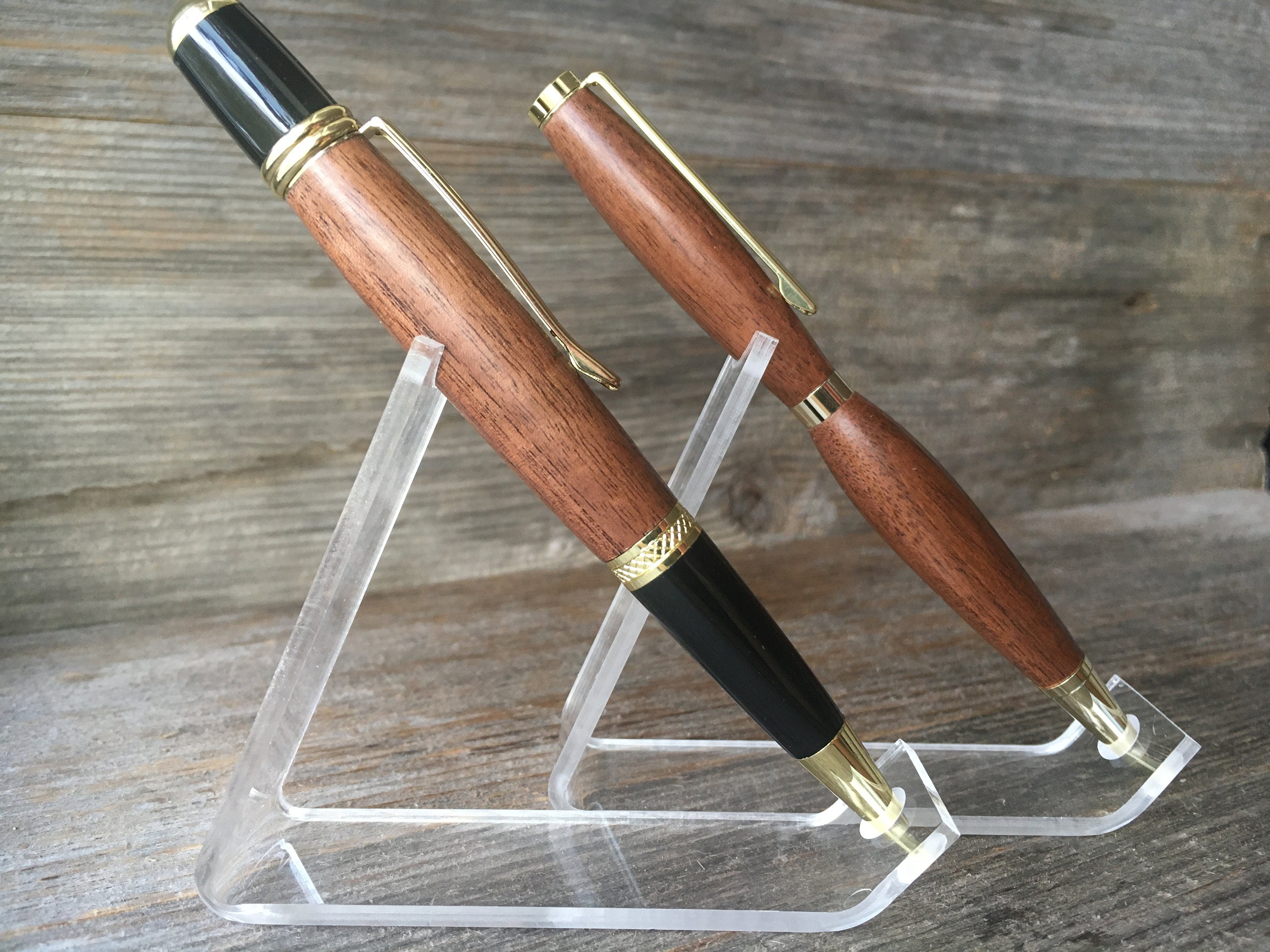 Walnut Wood Pen Hand Turned Executive and Slimline - Etsy