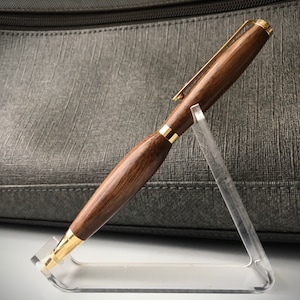 Walnut Wood Pen Hand Turned, Executive and Slimline - Etsy