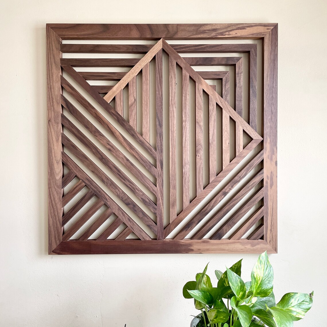 Geometric Wood Map Washington DC | Etsy