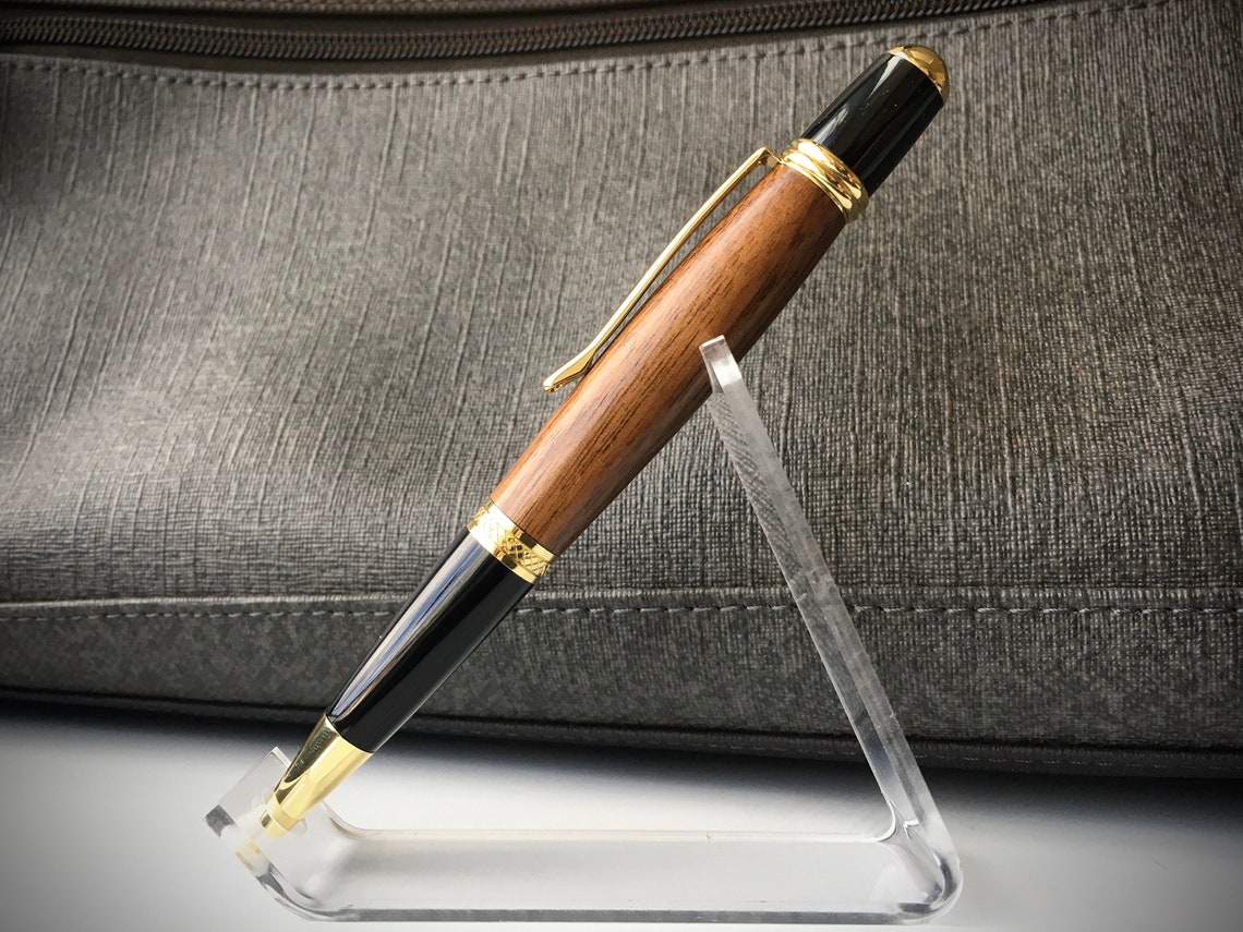 Walnut Wood Pen Hand Turned Executive and Slimline - Etsy