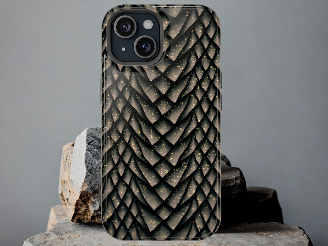 Black and Gold Dragon Scale Phone Case Protective Phone Case for iPhone ...
