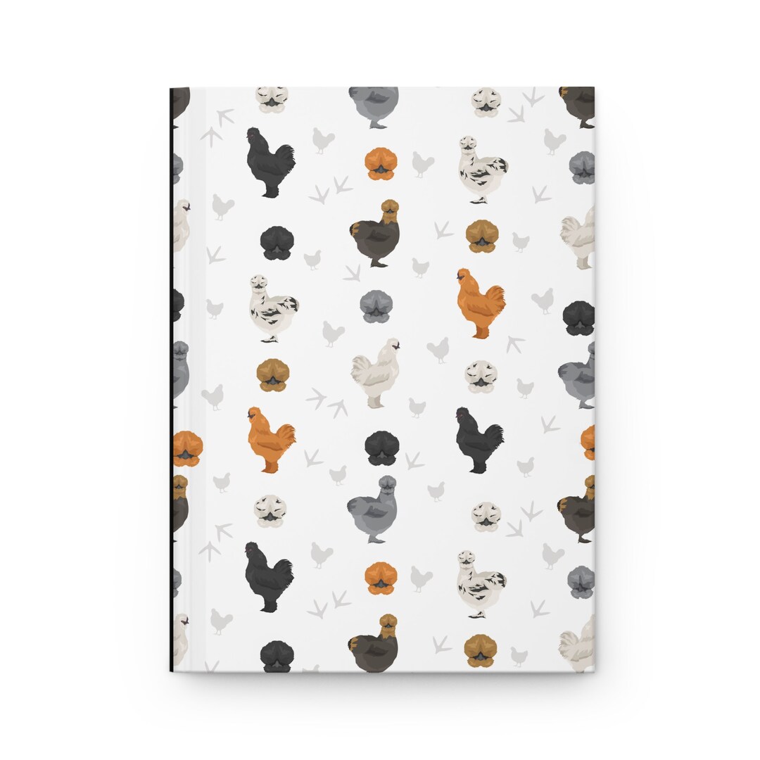 Silkie Chicken Blank Lined Journal Gift for Silkie Chicken Lovers ...