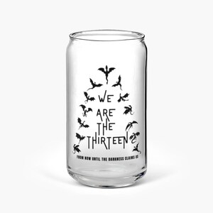 Dragon Rider Inspired TOG Glass Iced Coffee Cup Manon Blackbeak SJM ...