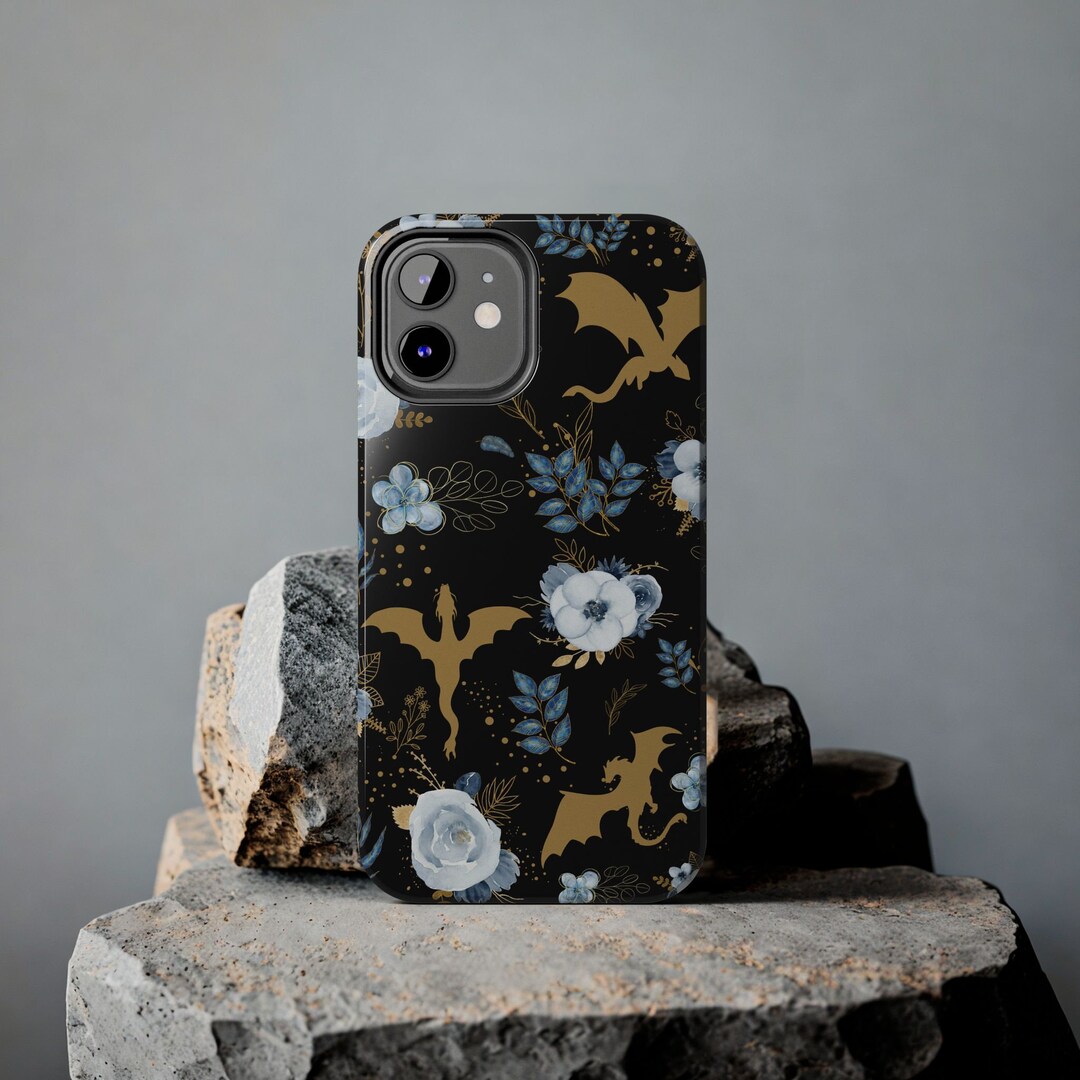 Whimsical Dragon Flower Phone Case for Iphones & Samsung Models Case ...