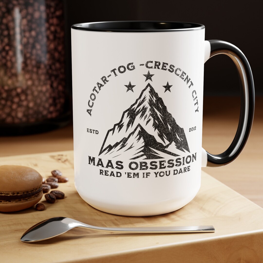 Maasverse ACOTAR Fan Mug Sarah J Maas Coffee Large Coffee Mug Two-tone ...