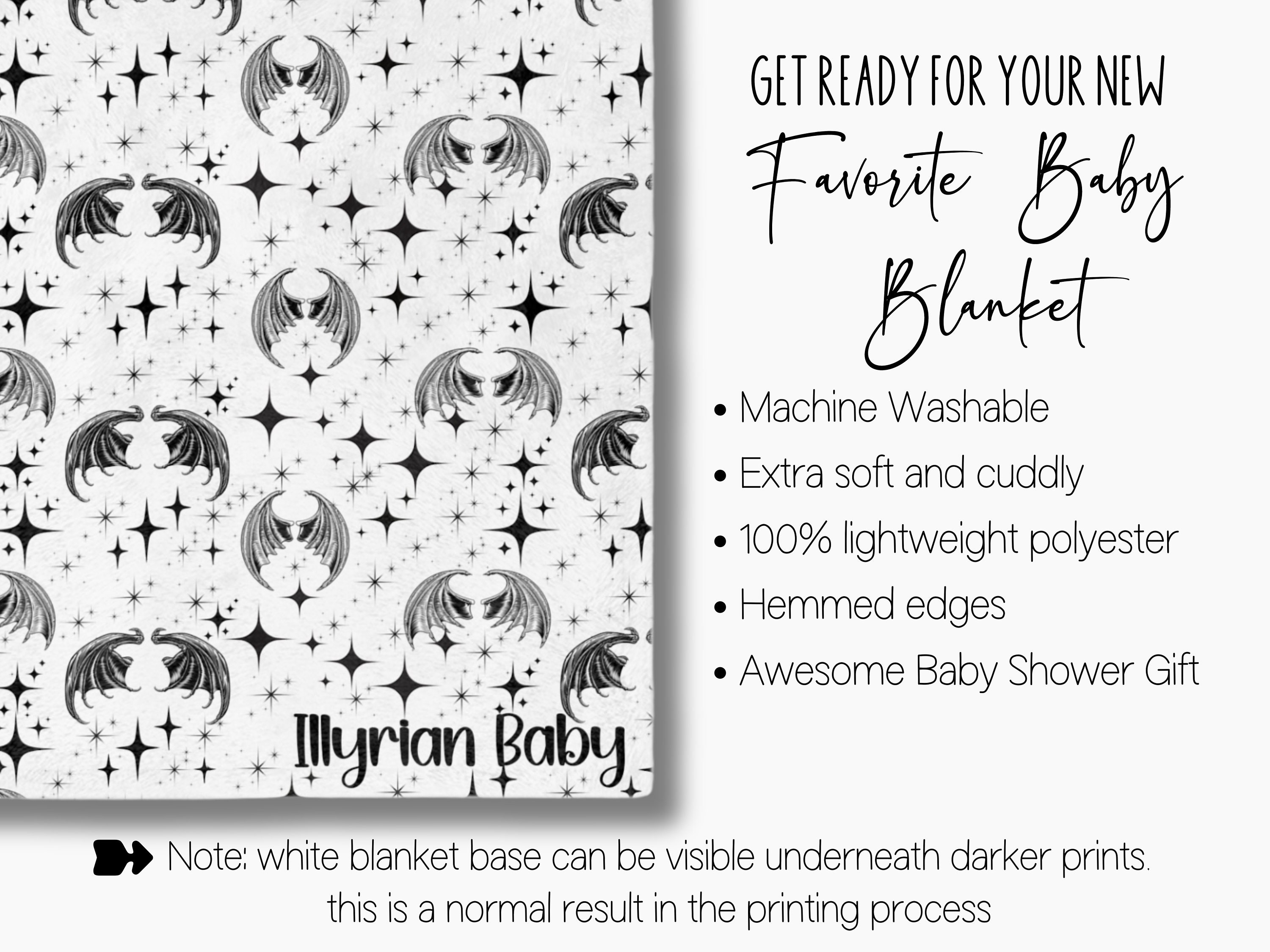 ACOTAR Baby Blanket Illyrian Baby Blanket Velveteen Microfiber Blanket ...