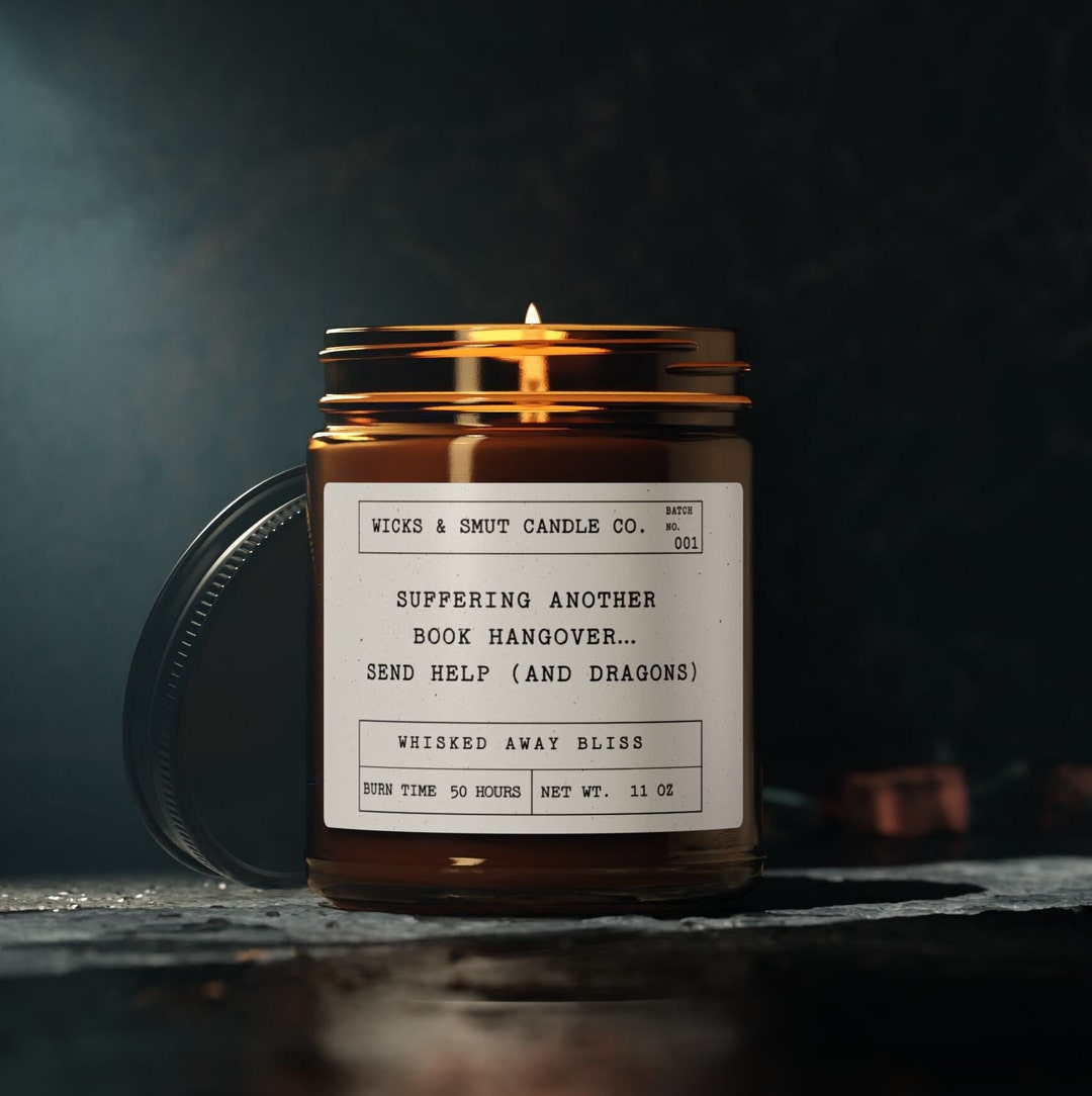 Book Hangover Funny Romantasy Candle Book Lovers Candle for Book Nook ...