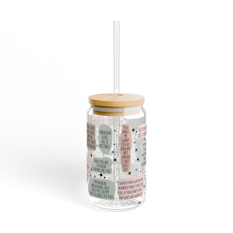 Personalized ACOTAR Iced Coffee Cup Fan Favorite Love Quotes From ...
